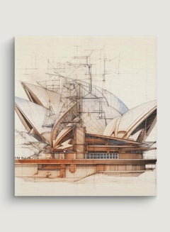 Generic (Assembly frame) Diagrammatic sketch of Sydney Opera, Blueprint ...