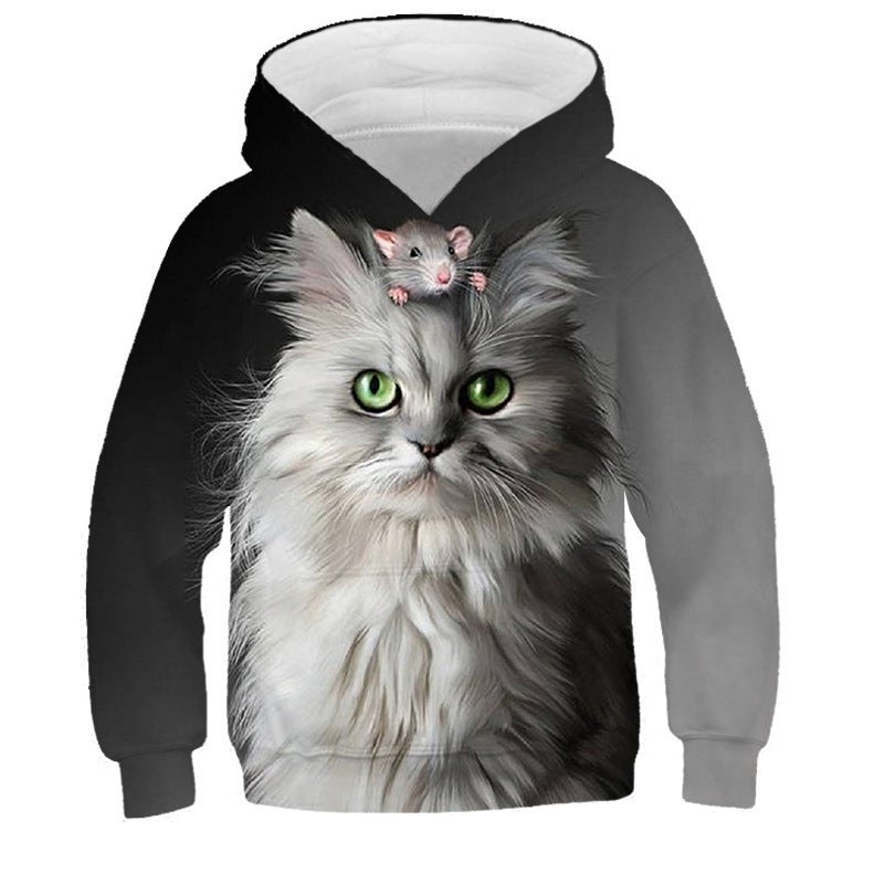 Generic Cat 3D Digital Printing Hooded Sweatshirt For Adults And ...