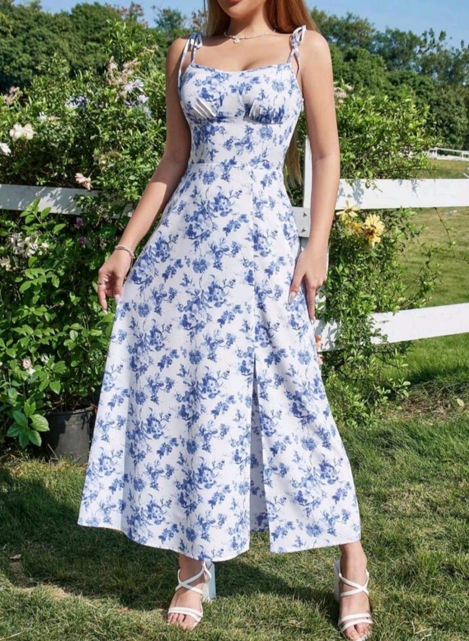 Shein Women's Blue Fresh Ditsy Floral Dress SHEIN | Best Price Egypt | Cairo, Giza