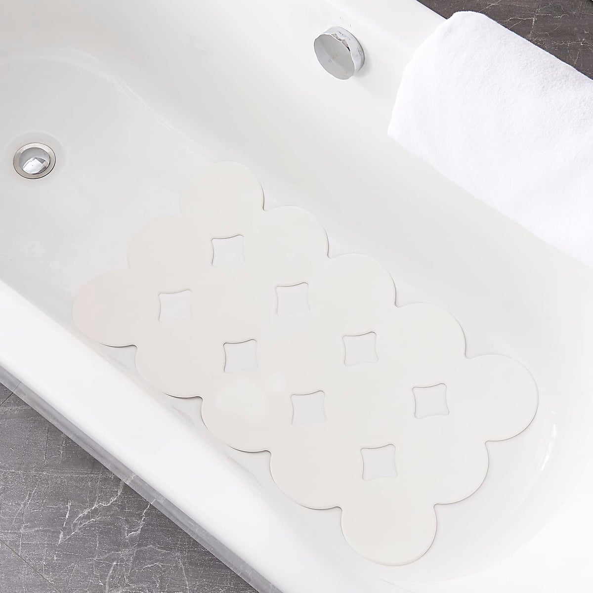 Webos Webos Patented Non Slip Bathtub Mat Shower Bath Mats with Strong ...