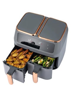 Generic Smart Double Air Fryer, Dual Zone Independent Cooking with 2 ...