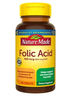 Nature Made Folic Acid 400 Mcg 665 Mcg Dfe Dietary Supplement For ...