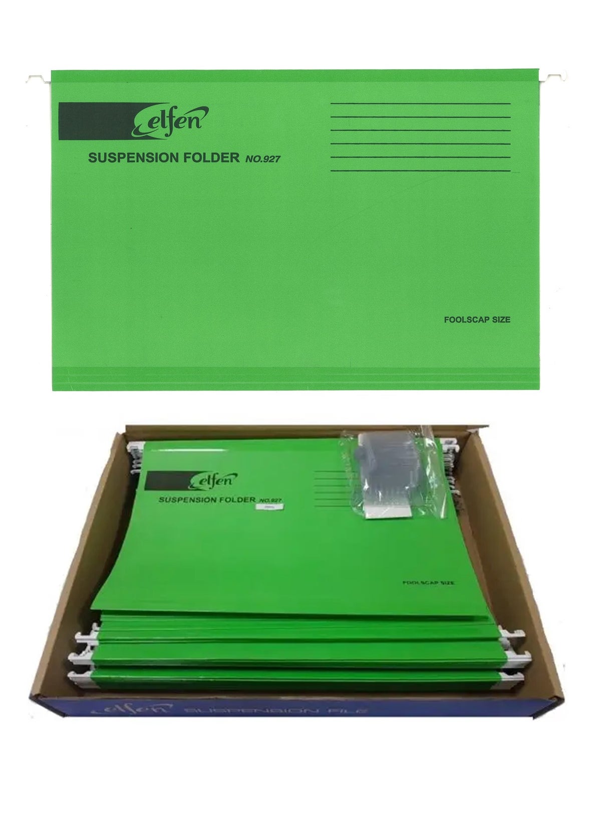 elfen 50-Piece Foolscap Size Hanging File Green Colour | Best Price UAE ...