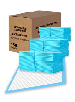 Generic 150 Pack 90x60 CM Disposable UnderPads, Blue Color Incontinence ...