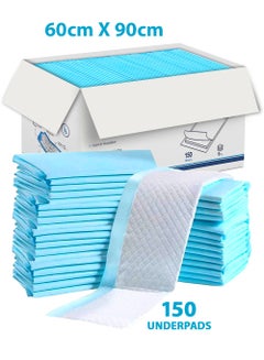 Generic 150 Pack 90x60 CM Disposable UnderPads, Blue Color Incontinence ...