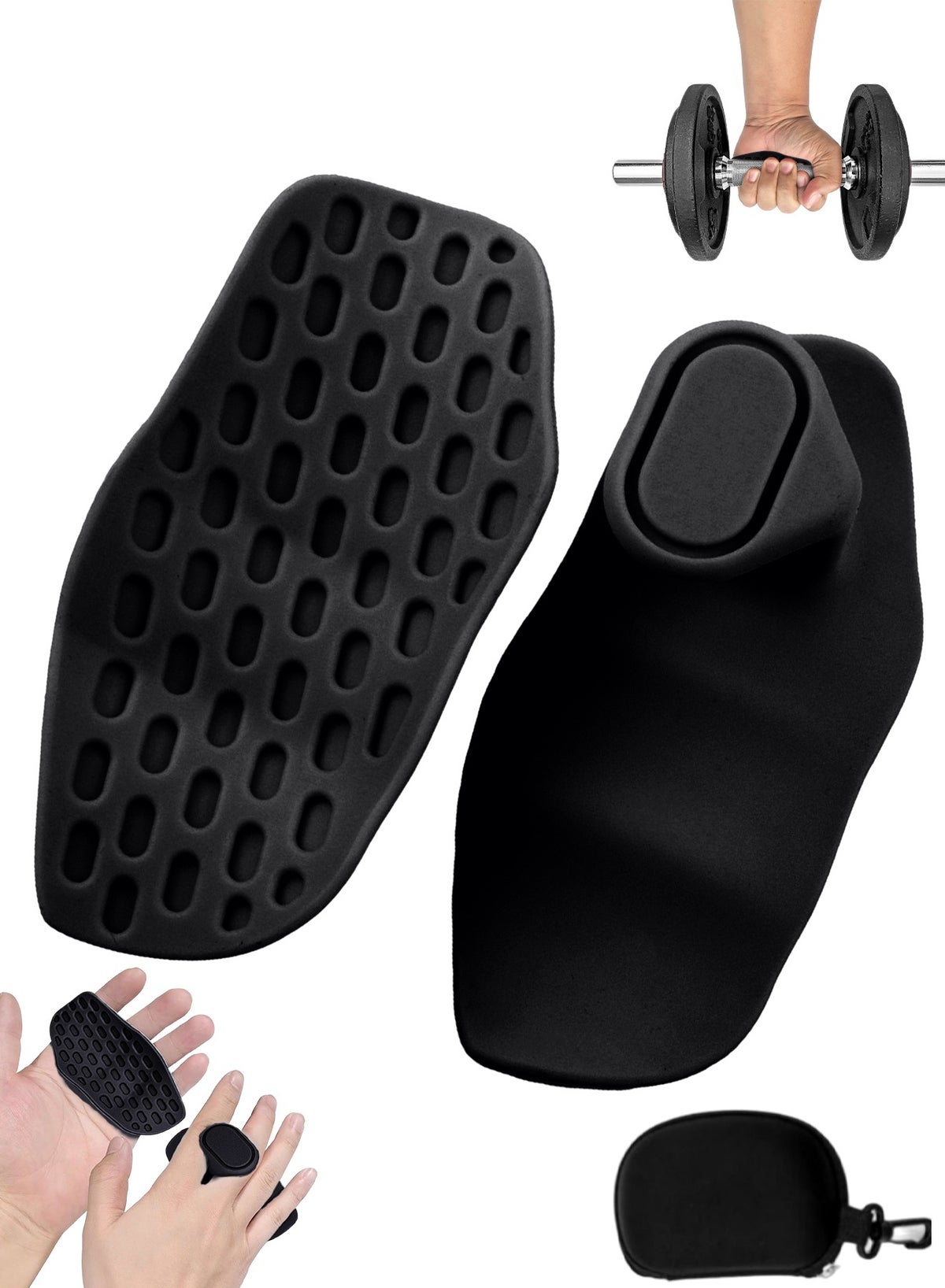 FIT TRIBE Anti Slip Gym Grips for Weight Lifting – Silicone Weight ...