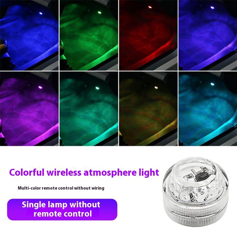Generic Car Universal Led Headlamp Foot Light Interior Wireless Remote ...