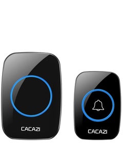 EHOME Wireless Doorbell Adjustable Volume and Flash 1000 Feet Long Range with 36 Chimes 4 Volume ...