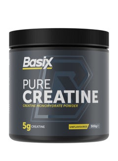 Basix Pure Creatine Monohydrate - Unflavored - (300 g) KSA | Riyadh, Jeddah