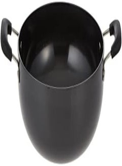 AKDC Raj Black Anodized Nonstick Aluminum Deep Kadai Double Handle ...