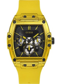 GUESS Yellow Case Yellow Silicone Watch - GUESS Egypt | Cairo, Giza