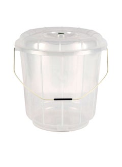 Royalford Royalford 13 L Transparent Plastic Bucket With Lid- RF11722 ...