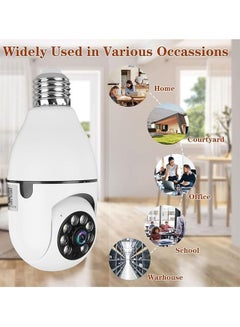 HQ Light Bulb Camera WiFi Outdoor Indoor 1080p 360 Degree Panoramic ...