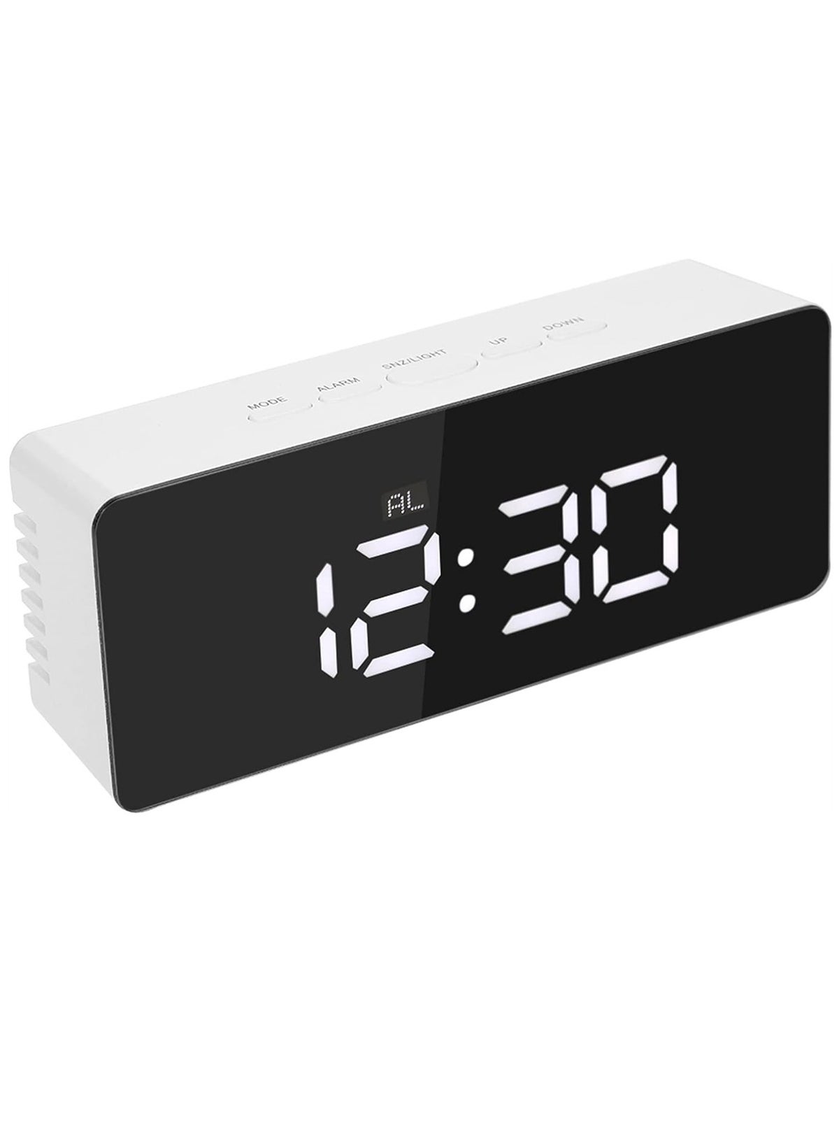 Generic Alarm Clocks Multifunctional Mirror Night Light Thermometer ...