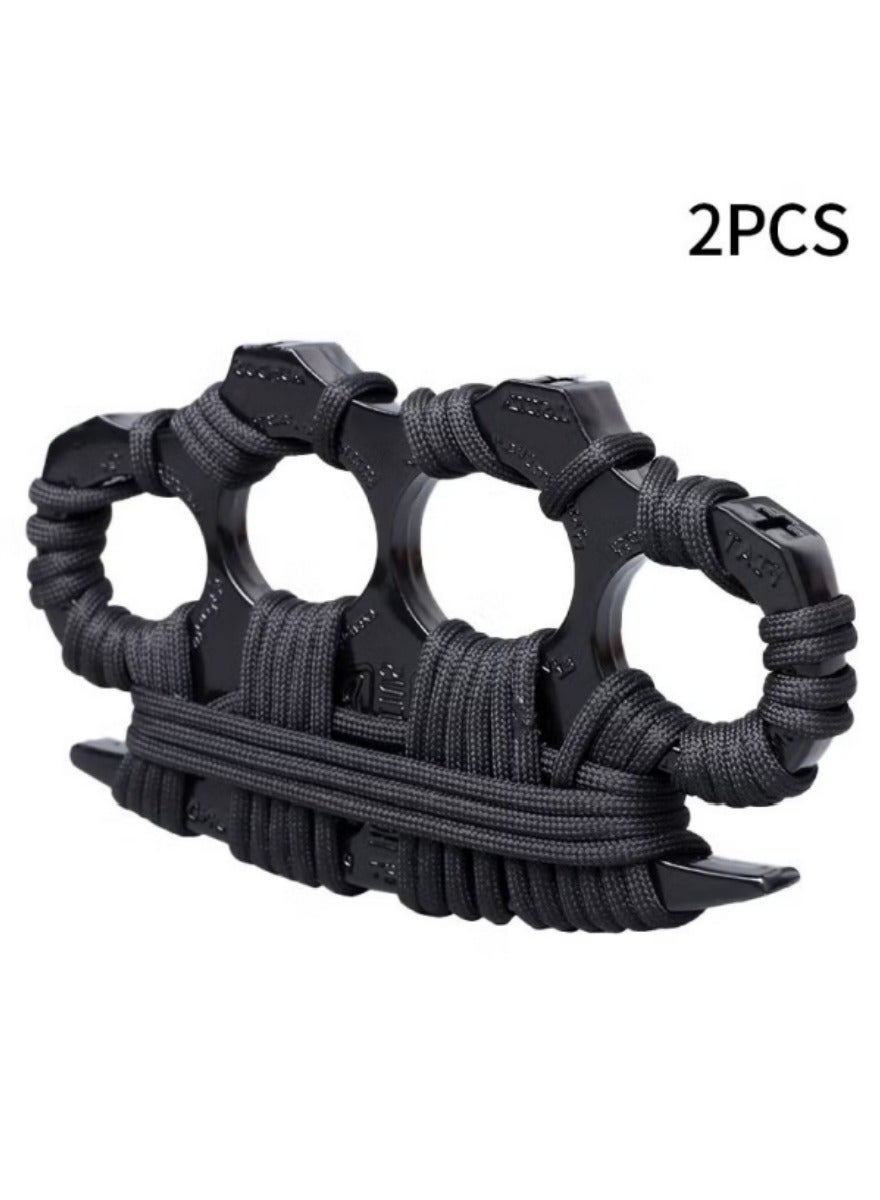 XiaoGiqi 1 Pair Thickened and Widened Metal Knuckles Duster Finger ...