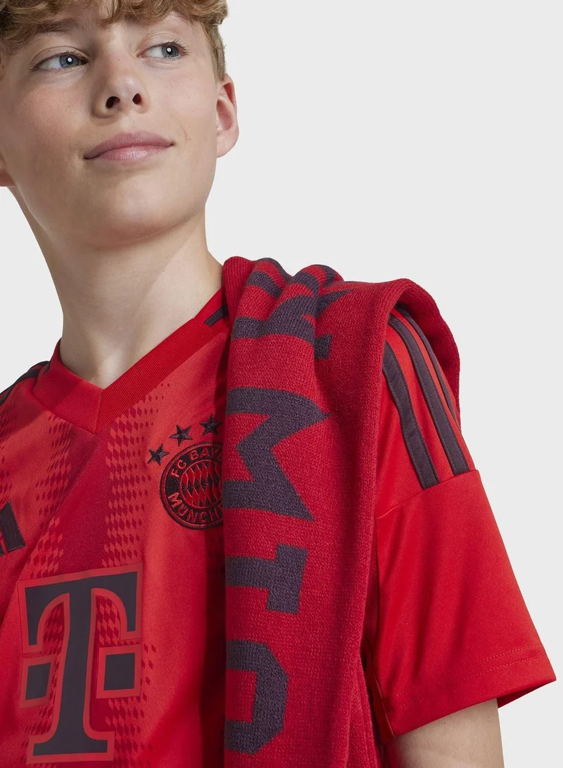 adidas Originals RED Fcb H Jsy Y Red Football Jerseys For Kids Unisex ...