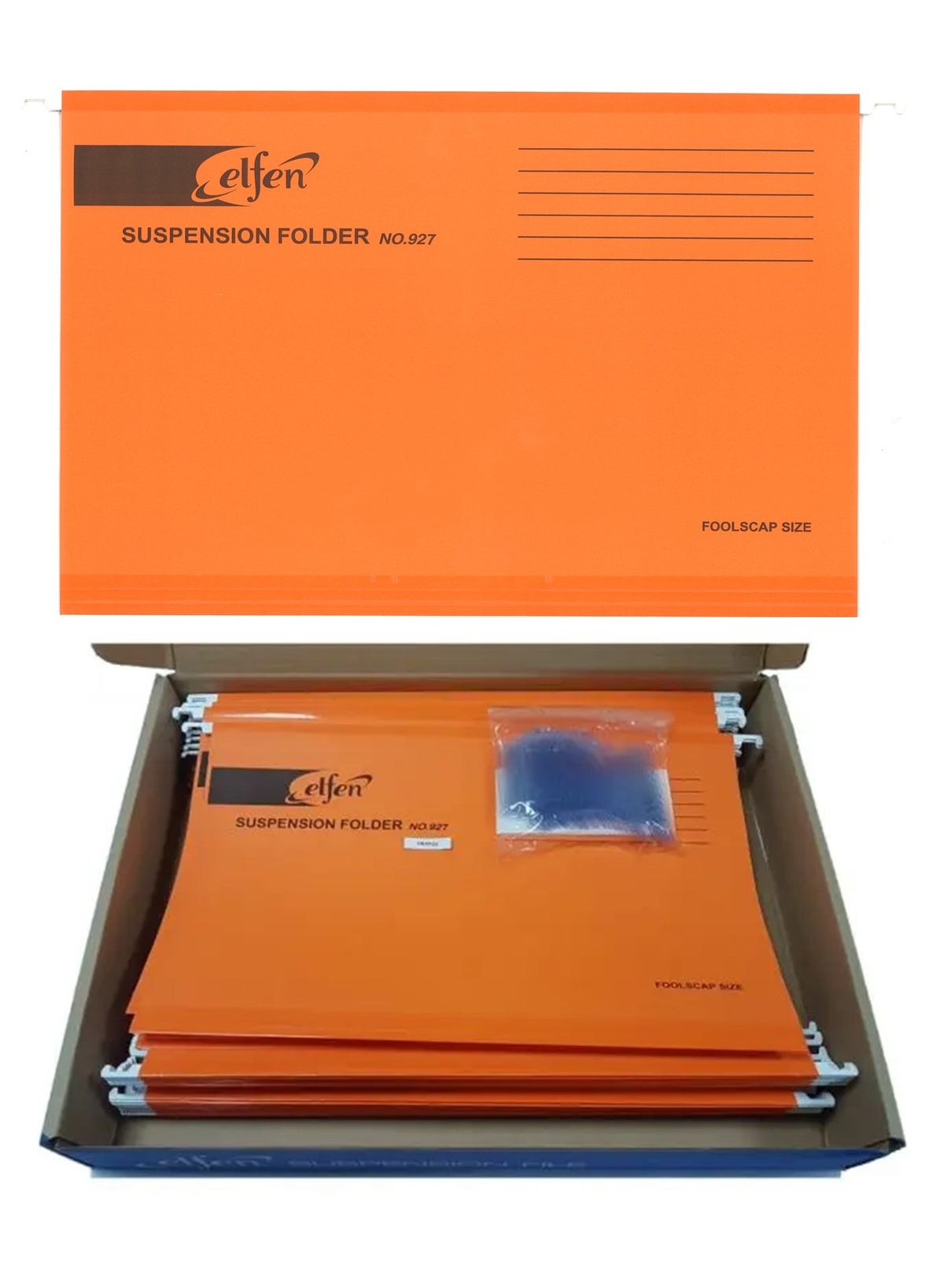 elfen 50-Piece Foolscap Size Hanging File Orange Colour | Best Price ...