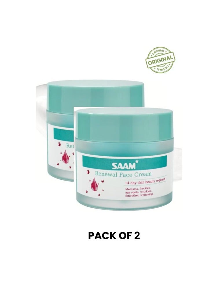SAAM SAAM Renewal Face Cream | Melasma, Freckles, Age Spots & Dark ...
