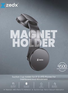 zedx Zedx Mobile Phone Holder Car Magnet for Dashboard and Windshield ...