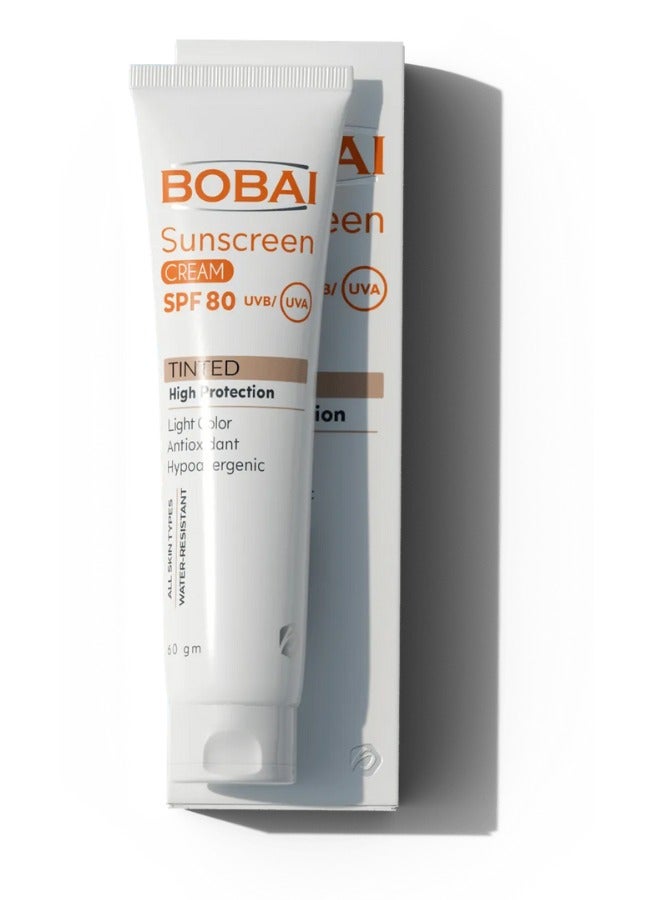 bobai Sunscreen Tinted SPF 80 Cream 60 GM | Best Price Egypt | Cairo, Giza