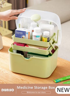 DUNISO 3 Layers Large Medicine Storage Box, Family small safety ...