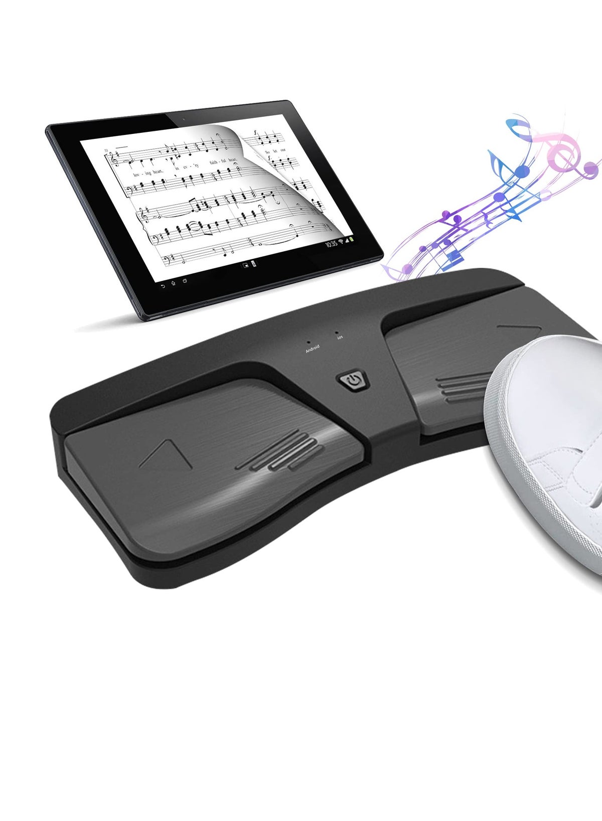 Generic Smart Wireless Page Turner Pedal Wireless Foot Pedal Single ...