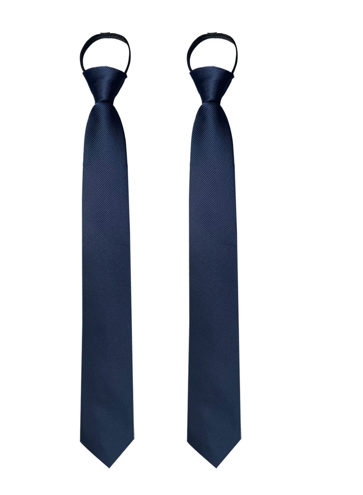 Excefore Men's Pretied Adjustable Tie Solid Color 3.15 in Zipper Ties ...