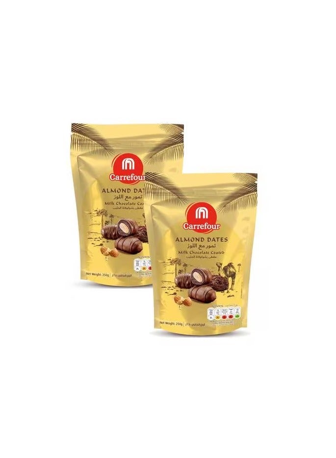 Comfort Almond Dates With Milk Chocolate Coated 250g Pack of 2 | Best ...