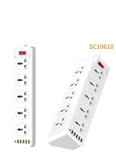 Generic SC10610 2500W 10 SOCKETS with 5 USB Ports and 1 TYPE-C PD PORT ...