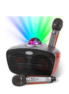 SDRD Bluetooth Karaoke Machine with 2 Wireless Microphones SINWE ...