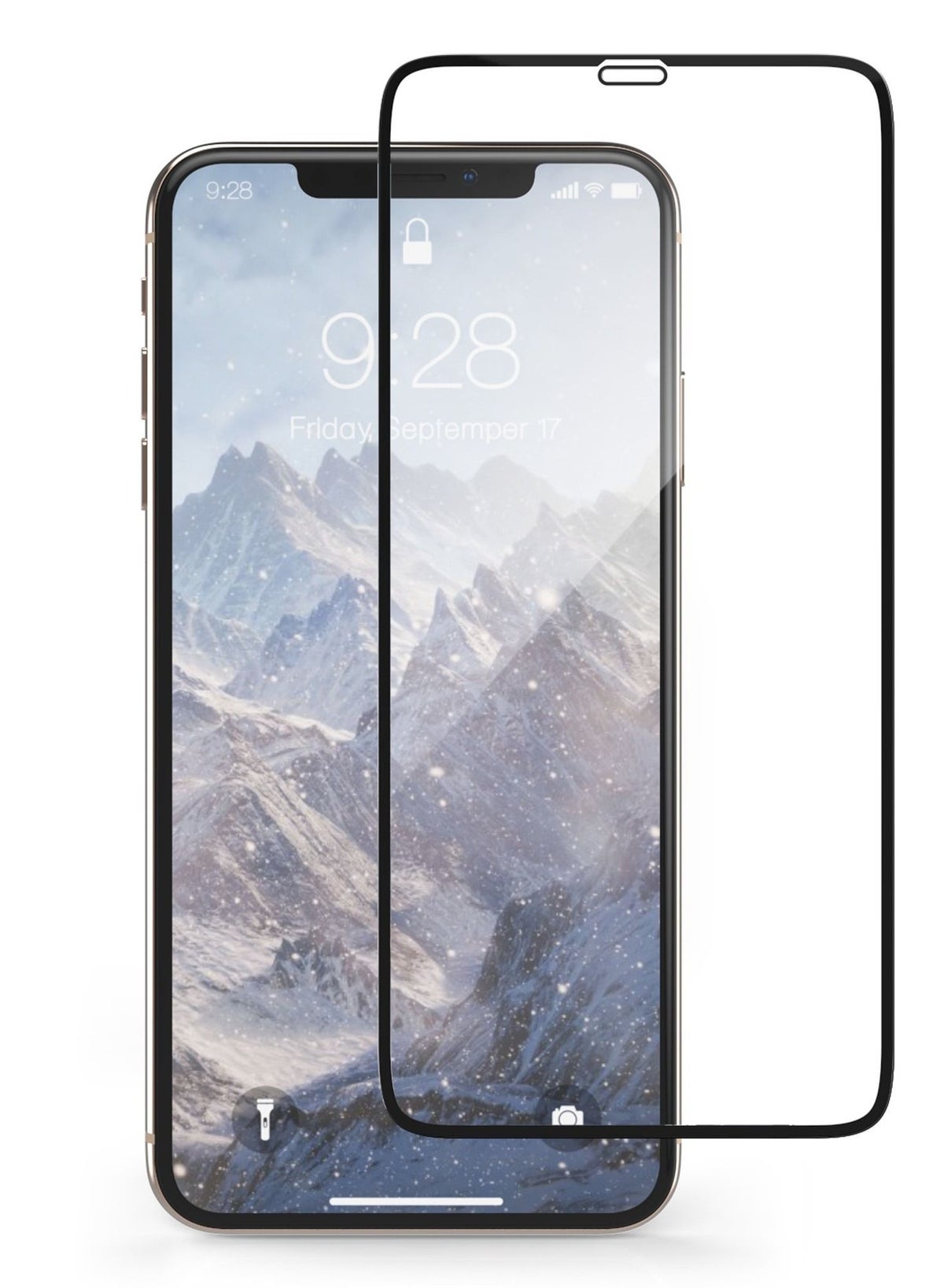 Generic 9D Explosion-proof full-cover tempered glass for iPhone XS/iPhone X 5.8 inch screen ...