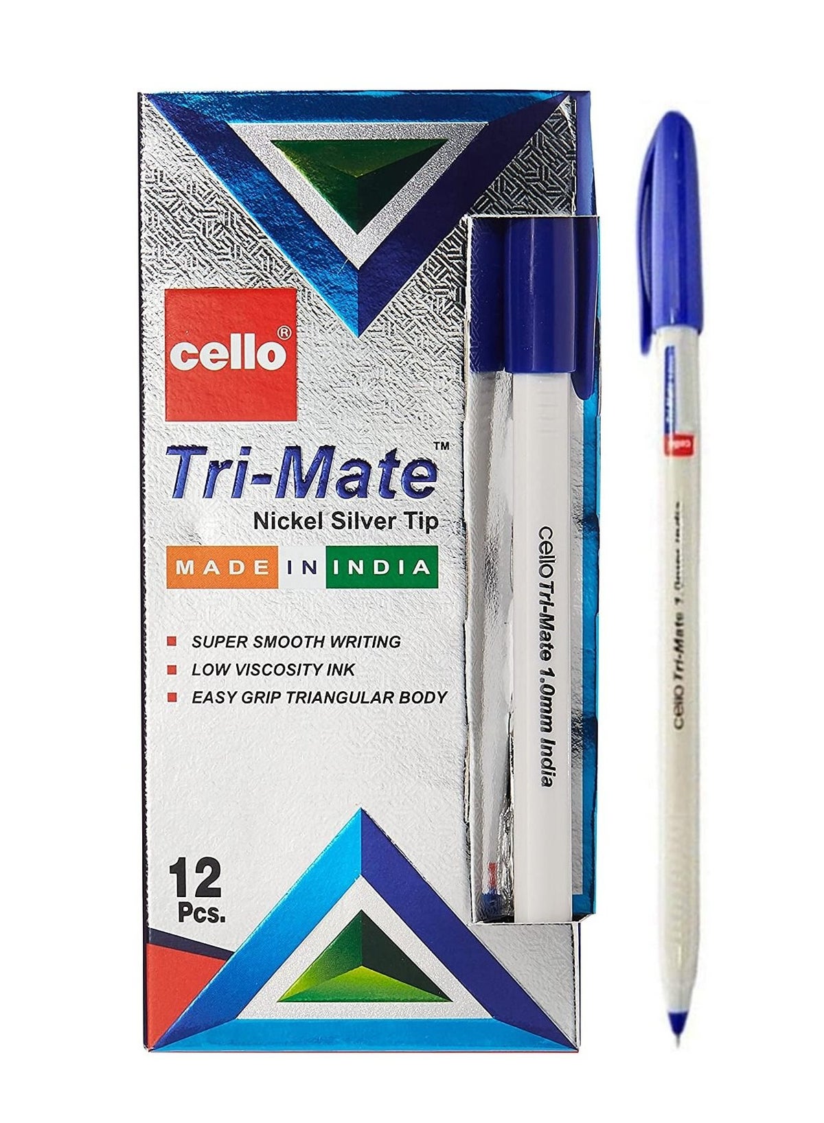 Cello 12-Piece Cello Trimate Ball Pen Blue Ink | Best Price UAE | Dubai ...