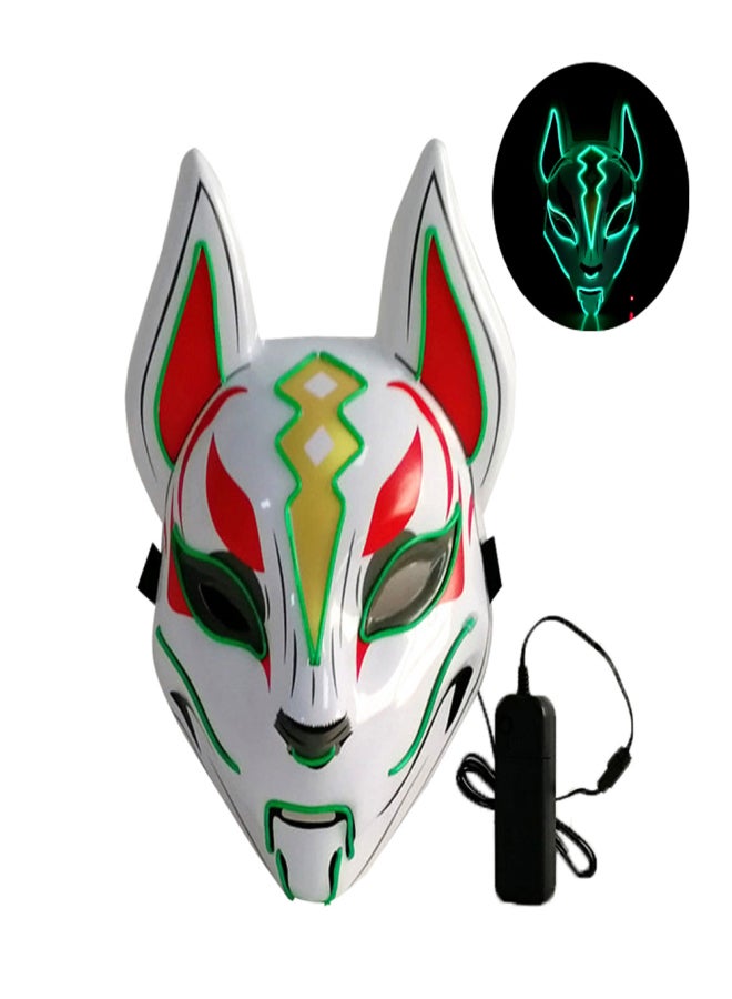 Generic 10 Color Fox Full Face Mask Neon Lights Halloween Party Led ...