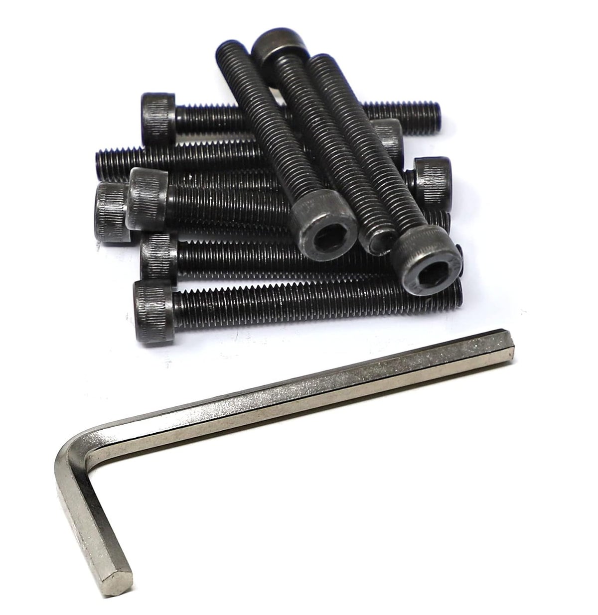 iexcell 10 Pcs M8 x 60mm Thread Pitch 1.25 mm Alloy Steel 12.9 Grade ...