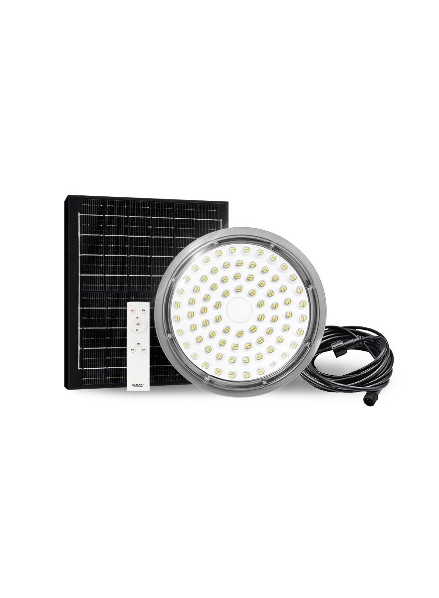 MODI 400W Solar High Bay Light - 24000mAh Remote Control Rechargeable ...