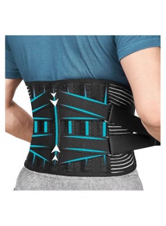 ULHYC Back Brace, Lower Back Pain Relief with 7 Stays, Adjustable Back ...