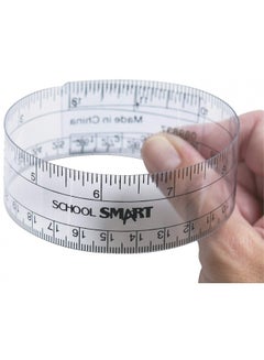 School Smart School Smart Flexible Plastic Ruler, Inches and Metric, 12 ...