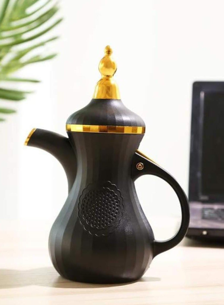Generic Tea Pot Charcoal Incense Burner & Bakhoor Burner Black & Gold ...
