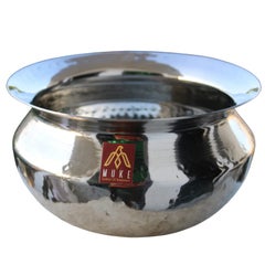 Muke MUKE Stainless Steel Heavy Base Sipri Dekchi Handi Bhagona Cooking ...