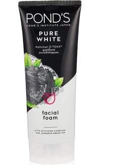 PONDS Ponds Pure Bright Facial Foam Facewash with activated Charcoal ...