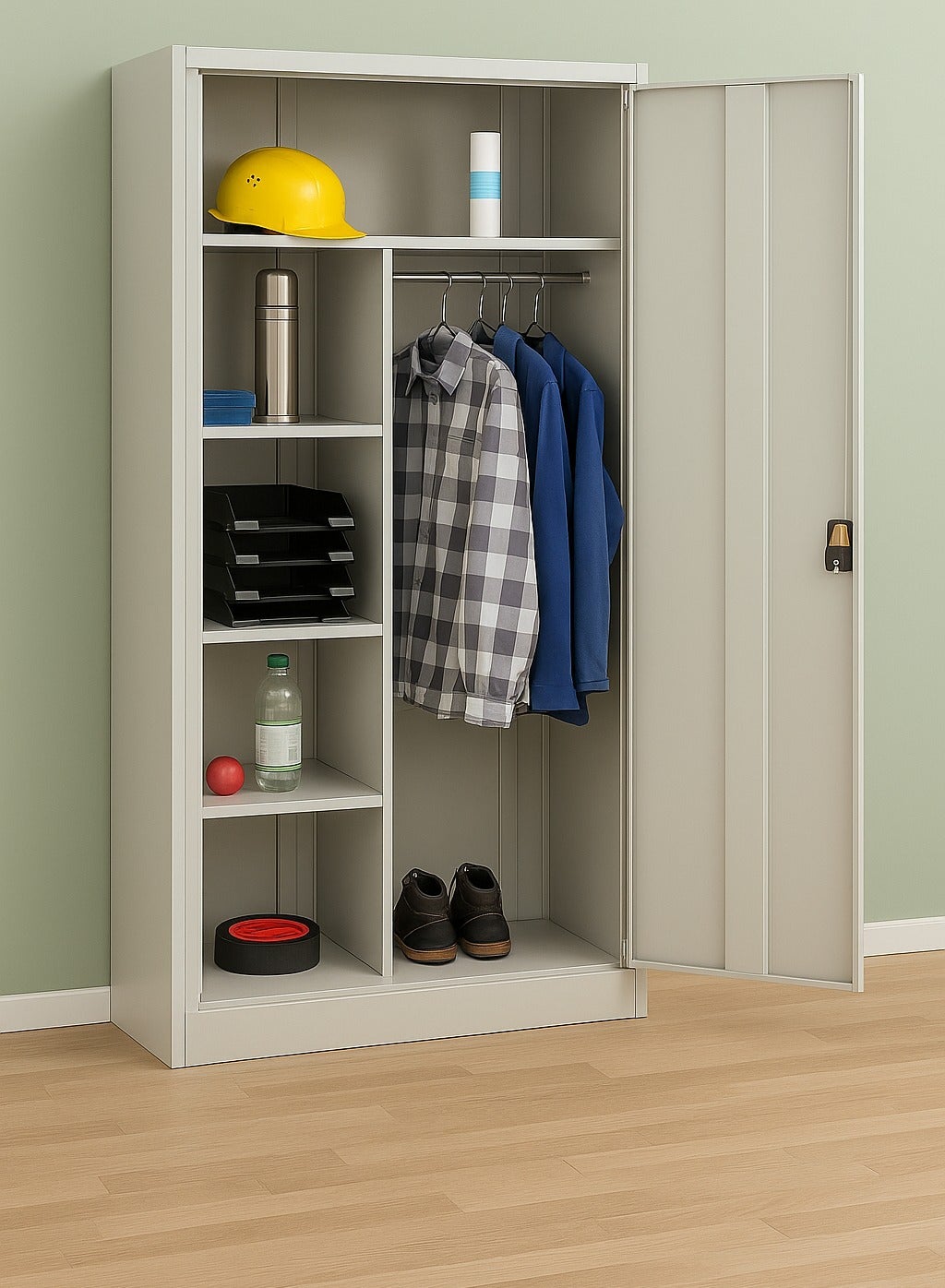 KARNAK Home Office Steel Cabinet Gray Color Size L85 x W40 x H185 cm ...