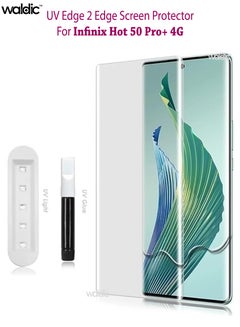 Waldic Infinix Hot 50 Pro Plus 4G Premium Tempered Glass Design For Infinix Hot 50 Pro Plus 4G ...