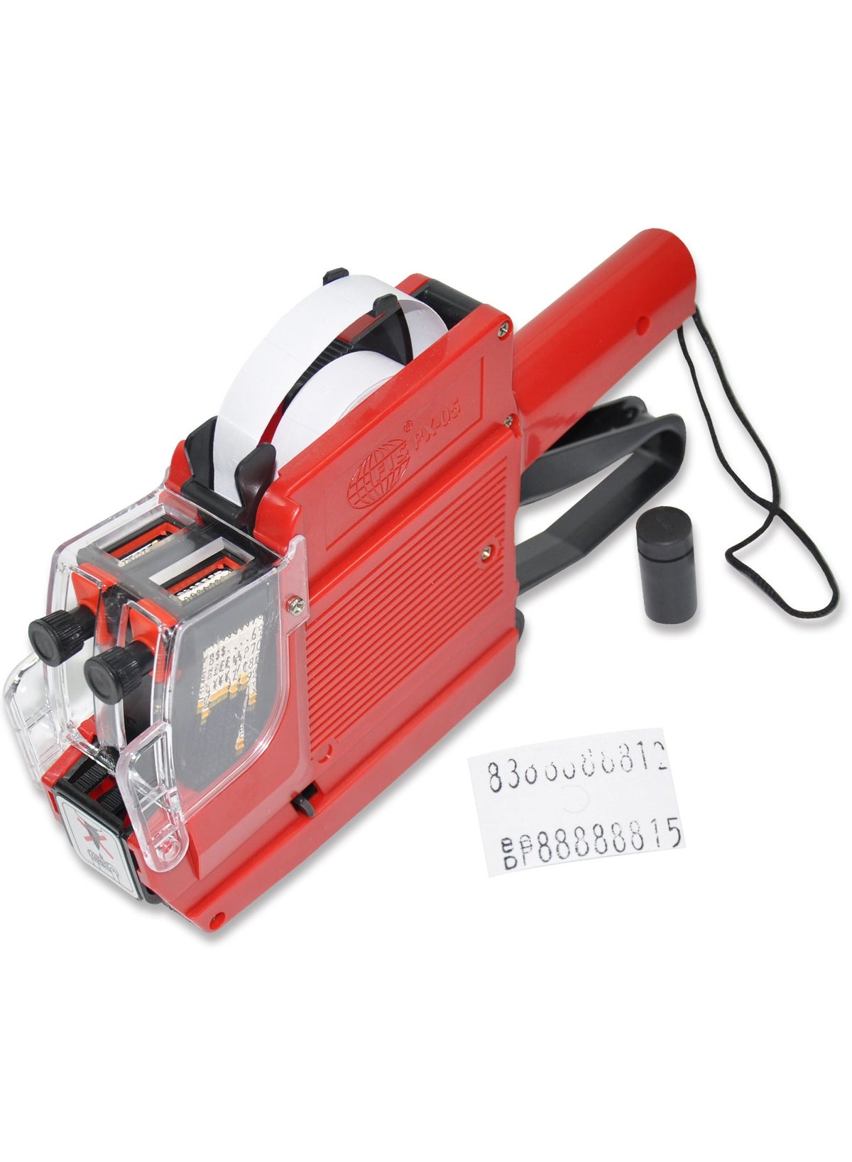 FIS FIS Price and Date Label Machine 2-Line Printing, Red Colour ...