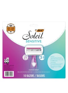 Bic BIC Soleil Sensitive Women's Disposable Razors, 3 Blades With ...