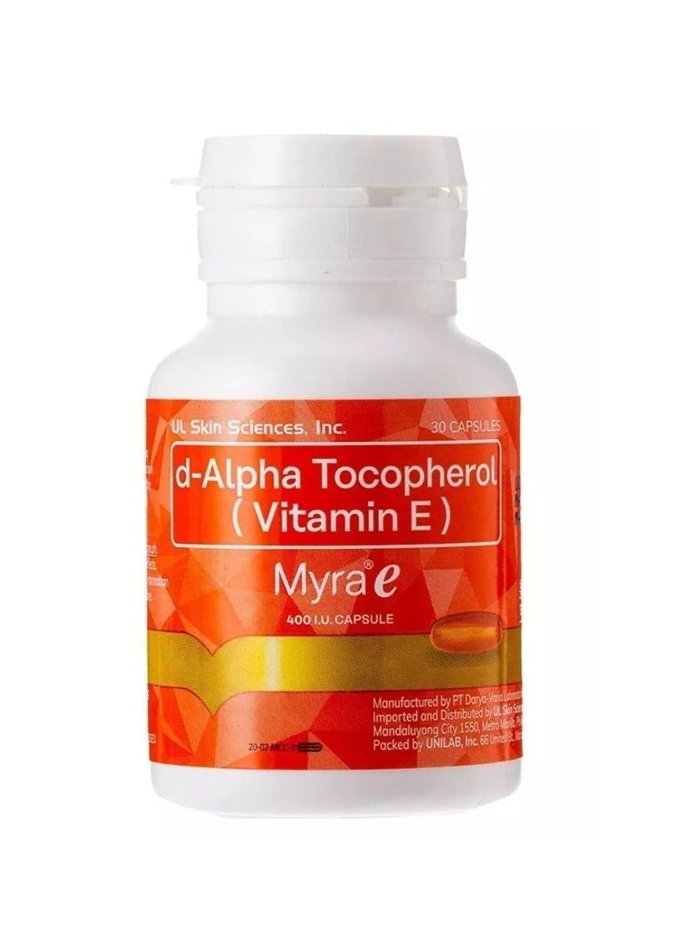 Myra E Myra E Vitamin- E 400 IU Capsules 30pcs | Best Price KSA ...