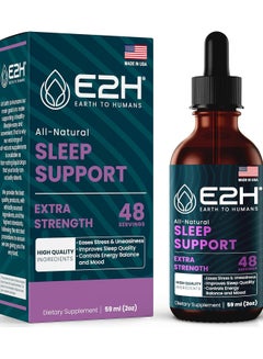 E2H EARTH TO HUMANS E2H Natural Sleep Support - Liquid Melatonin with ...