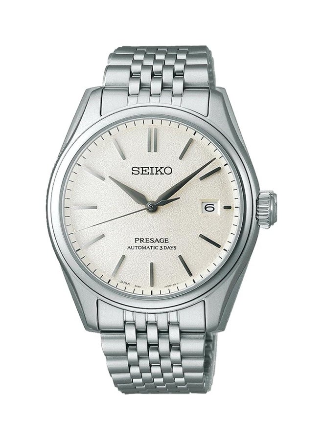 Seiko Presage White Dial Stainless Steel Watch For Men Spb463J | Best ...