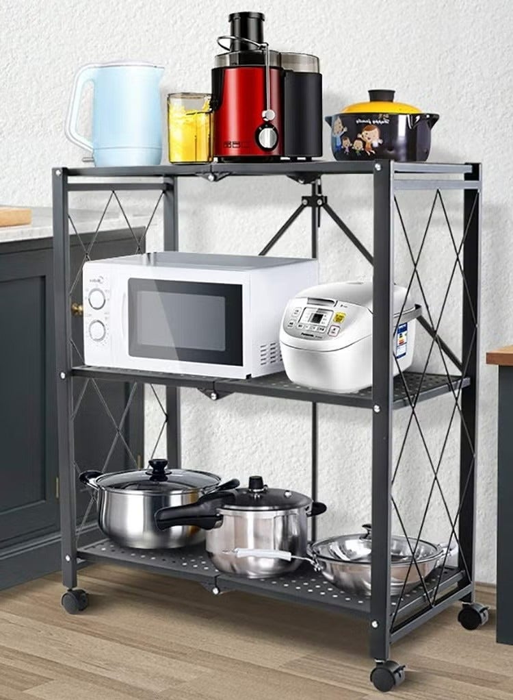 EXCLIFE Kitchen Storage Rack and Heavy Duty Metal Shelving Unit on ...