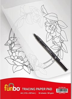 Funbo Funbo A4 Size Tracing Pad 60gsm Thickness 30 Sheets UAE | Dubai ...
