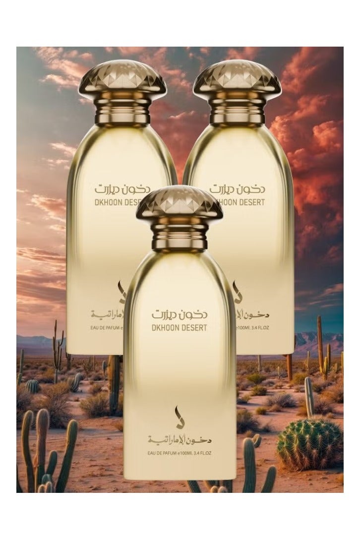Dkhoon alemiratia 3 Pieces Dkhoon Desert Perfume 100ML | Best Price KSA ...